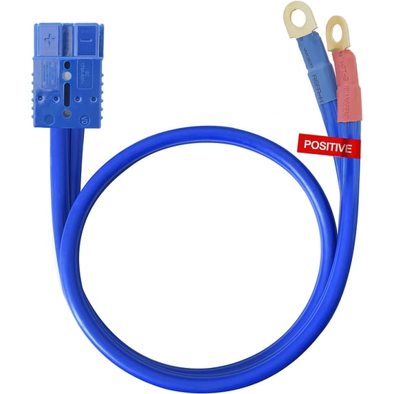 Quick Connect Power Cable 1 Gauge 5 Feet Jumper Cables for Car, SUV and Trucks Battery, Heavy ...