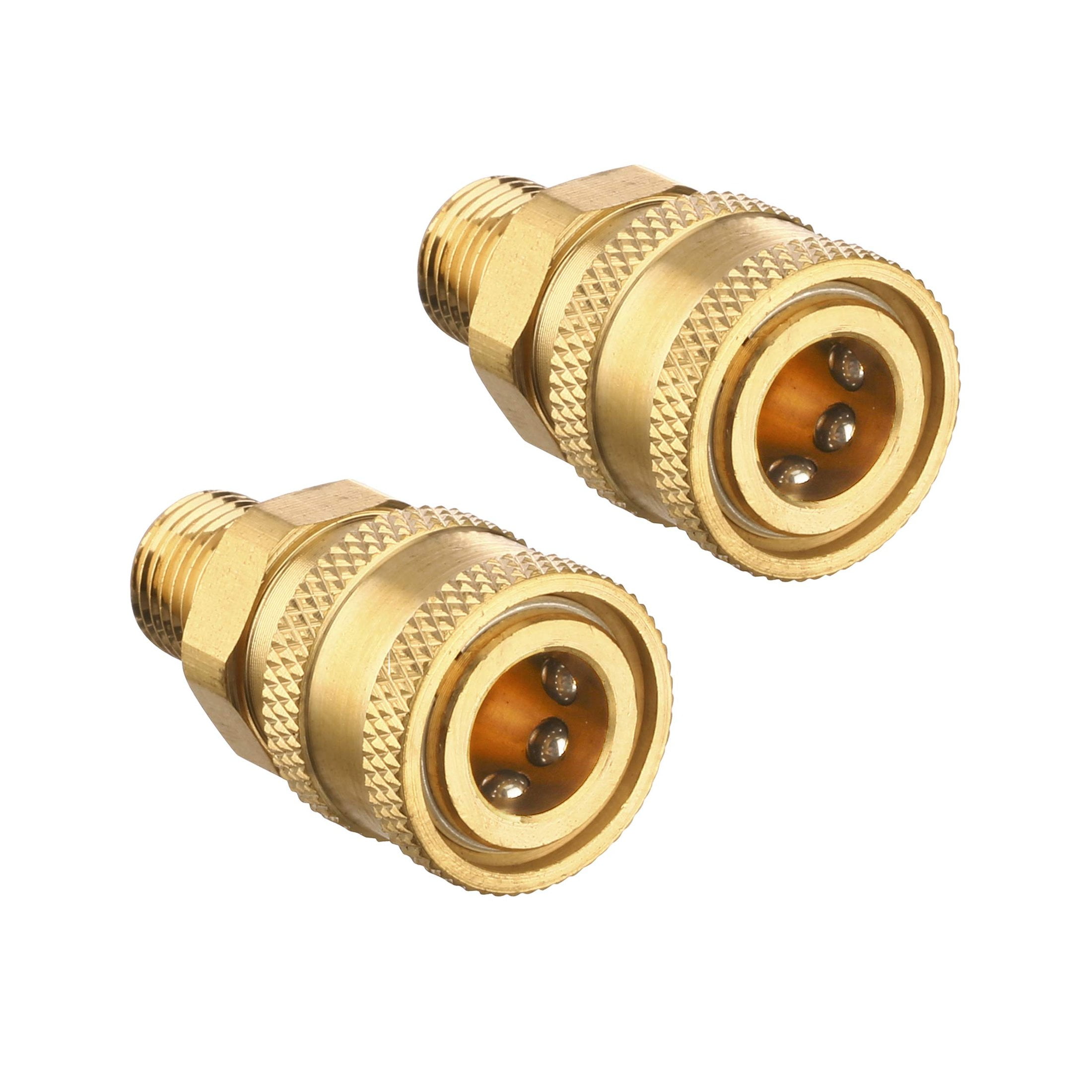 Quick Connect Pressure Washer Coupler Set, 5000 PSI, 1/4 Inch, 2-Pack ...