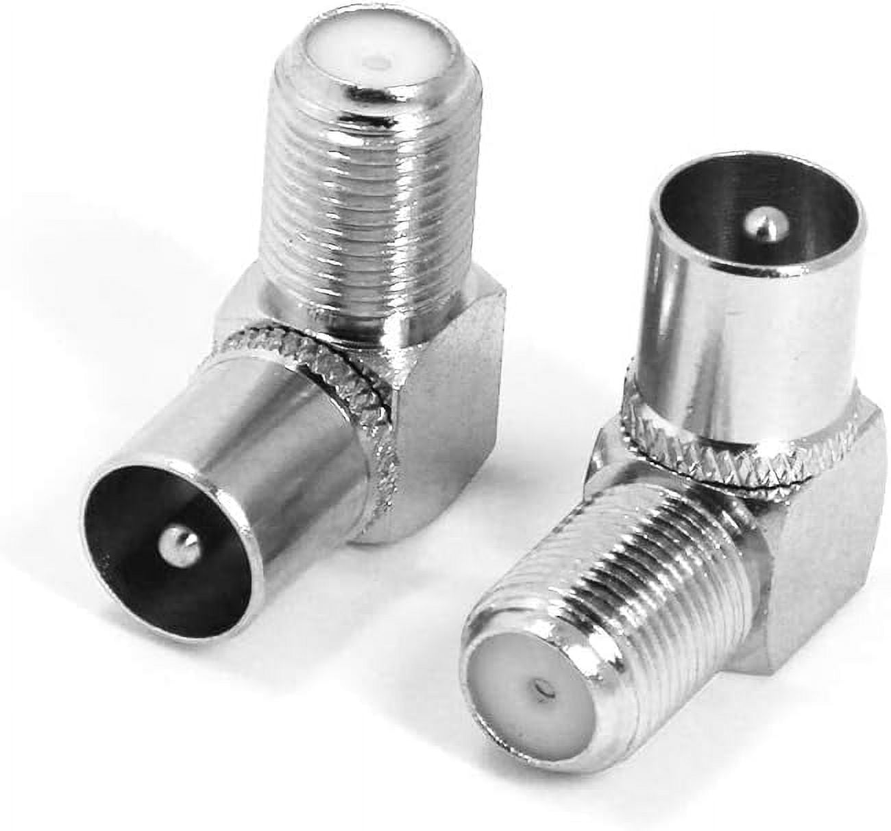 Quick Connect Push On Adapters for Wall Mounted TV, F Type Adapters with Space Saving Design ...