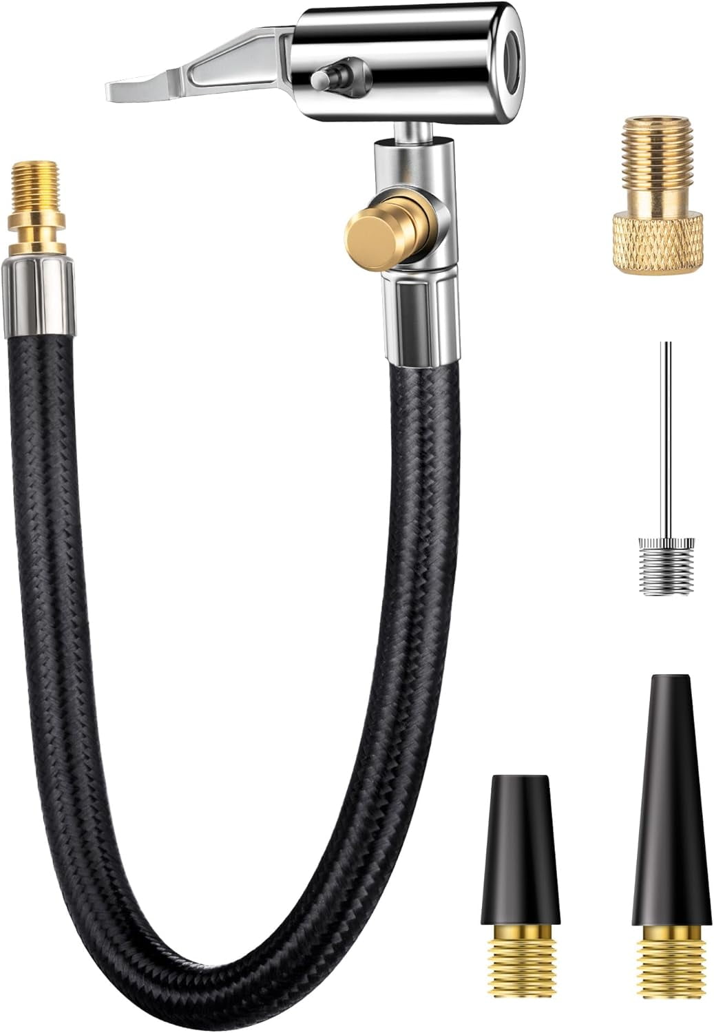 Quick Connect Tire Chuck Hose, Valve Extension Tube w/Presta Valve ...