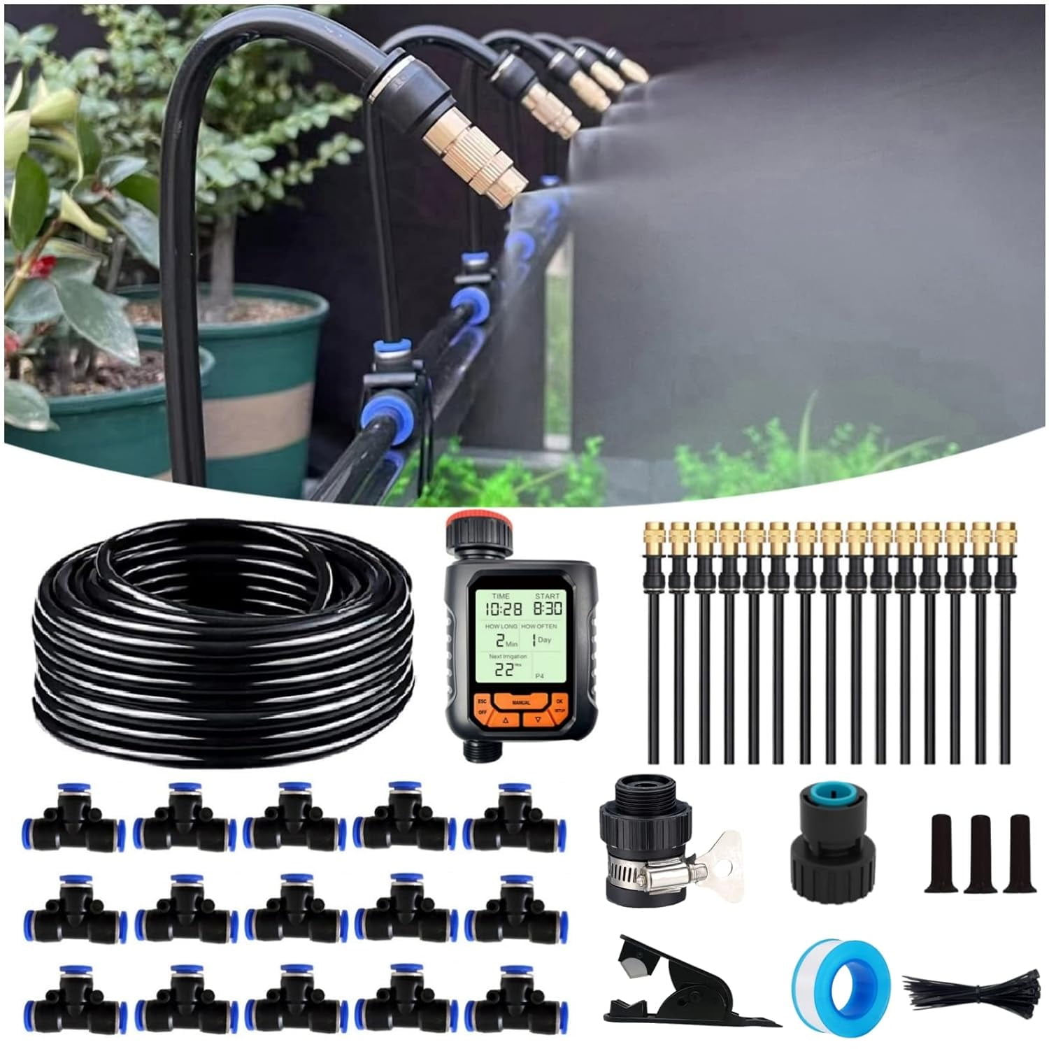 Quick Connector Drip Irrigation Kits,Automatic Irrigation System with ...