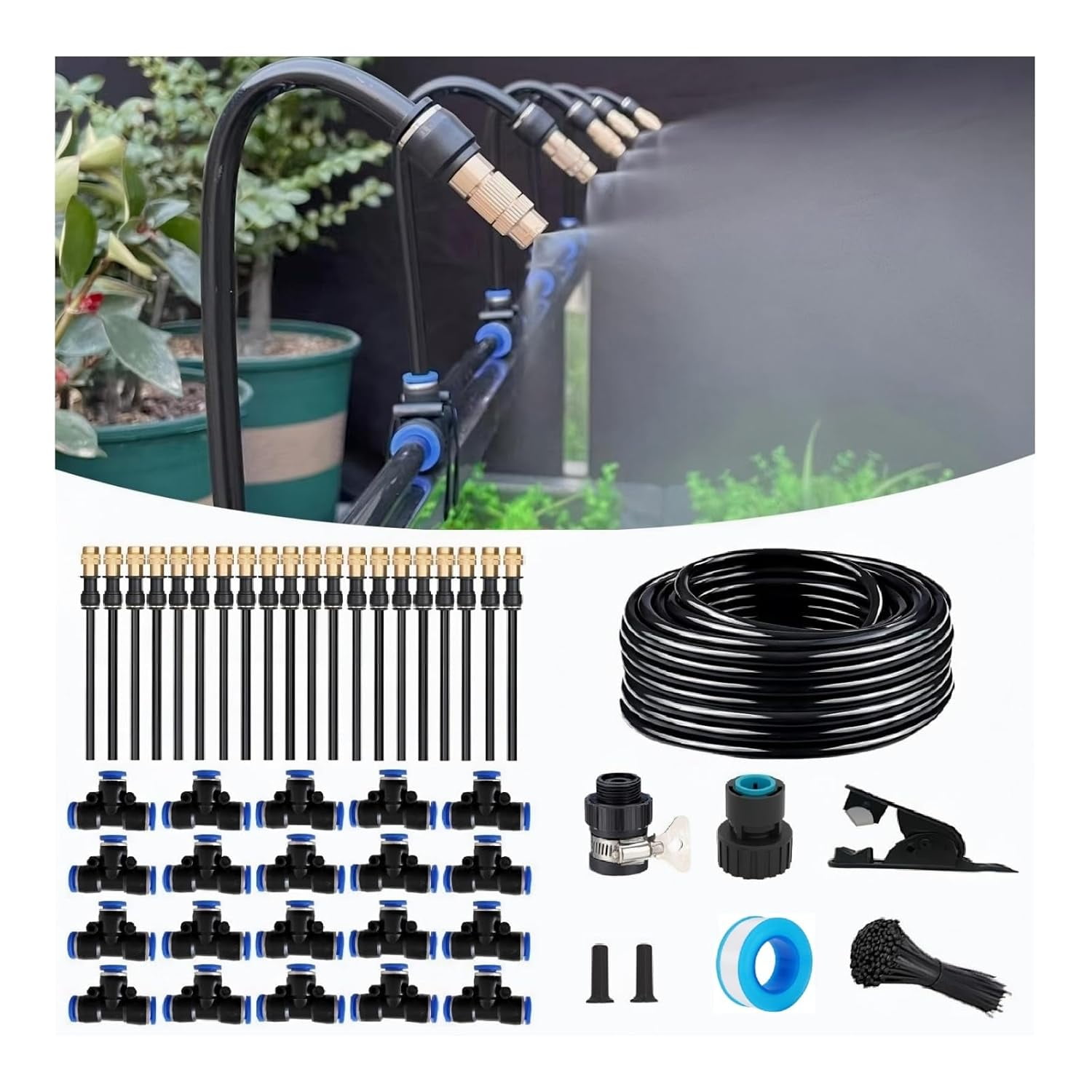 Quick Connector Drip Irrigation Kits,Automatic Irrigation System with ...