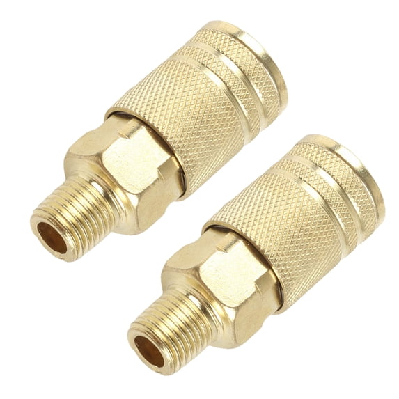 Quick Connector Pneumatic Male Thread Standard 1/4 Copper Coupling ...