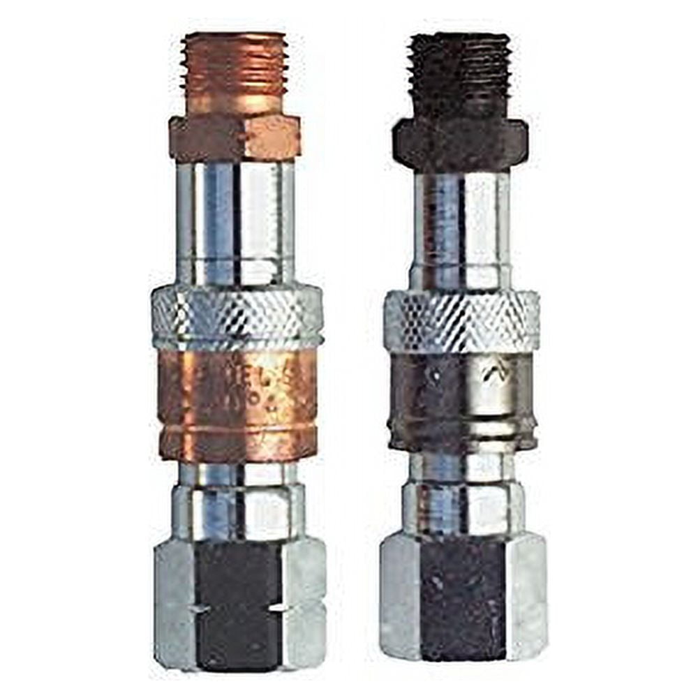 Quick Connector Set, Regulator-to-Hose, Steel/Brass, Fuel/Oxygen, B ...