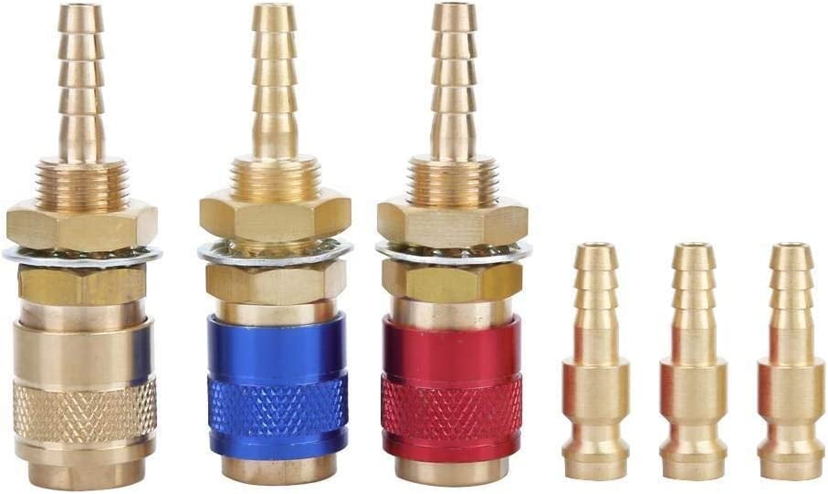 Quick Connectors,3Pcs 6mm Gas and Water Quick Connector Oxygen Quick ...