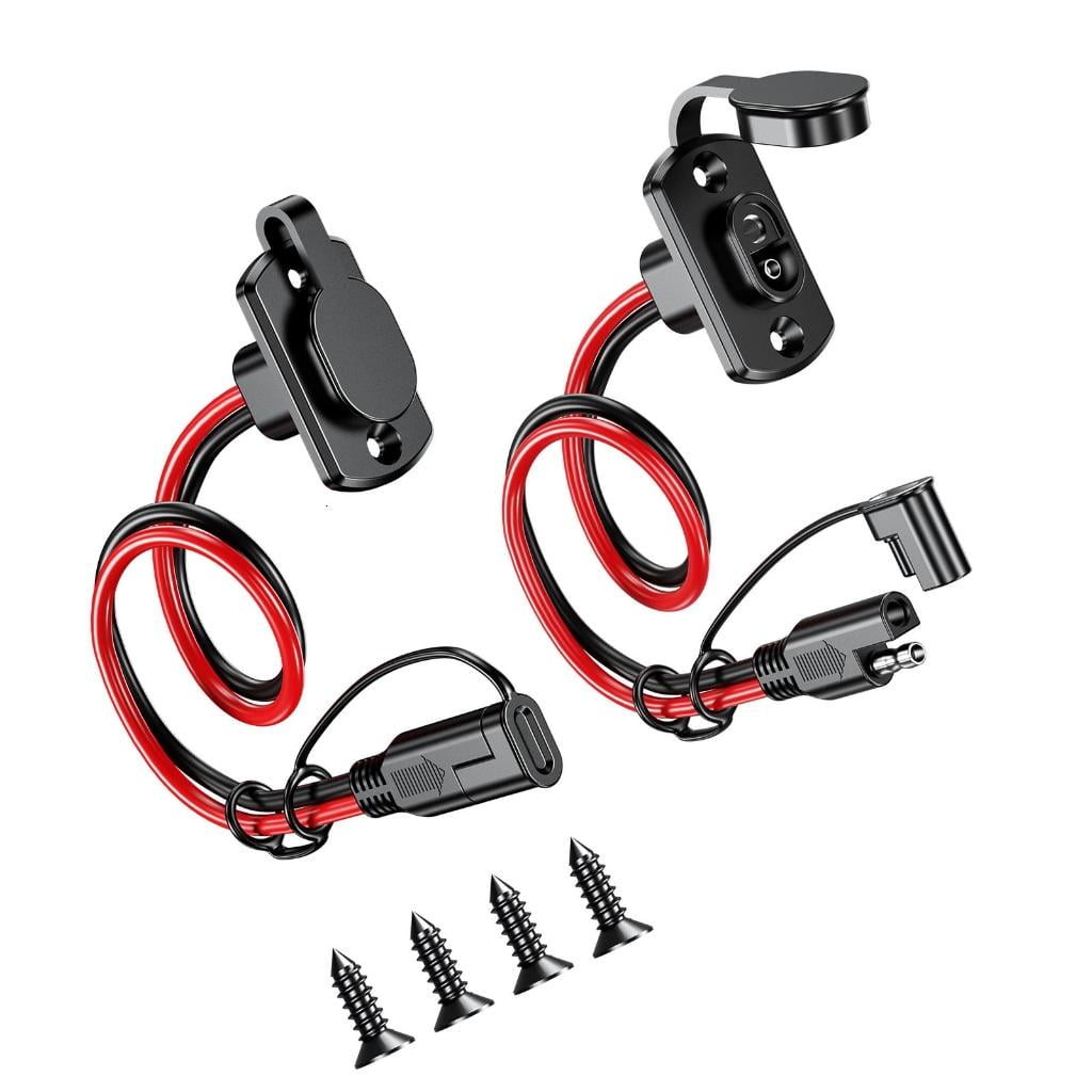Quick Connectors Harness Waterproof SAE Adapters Male to Female Socket ...