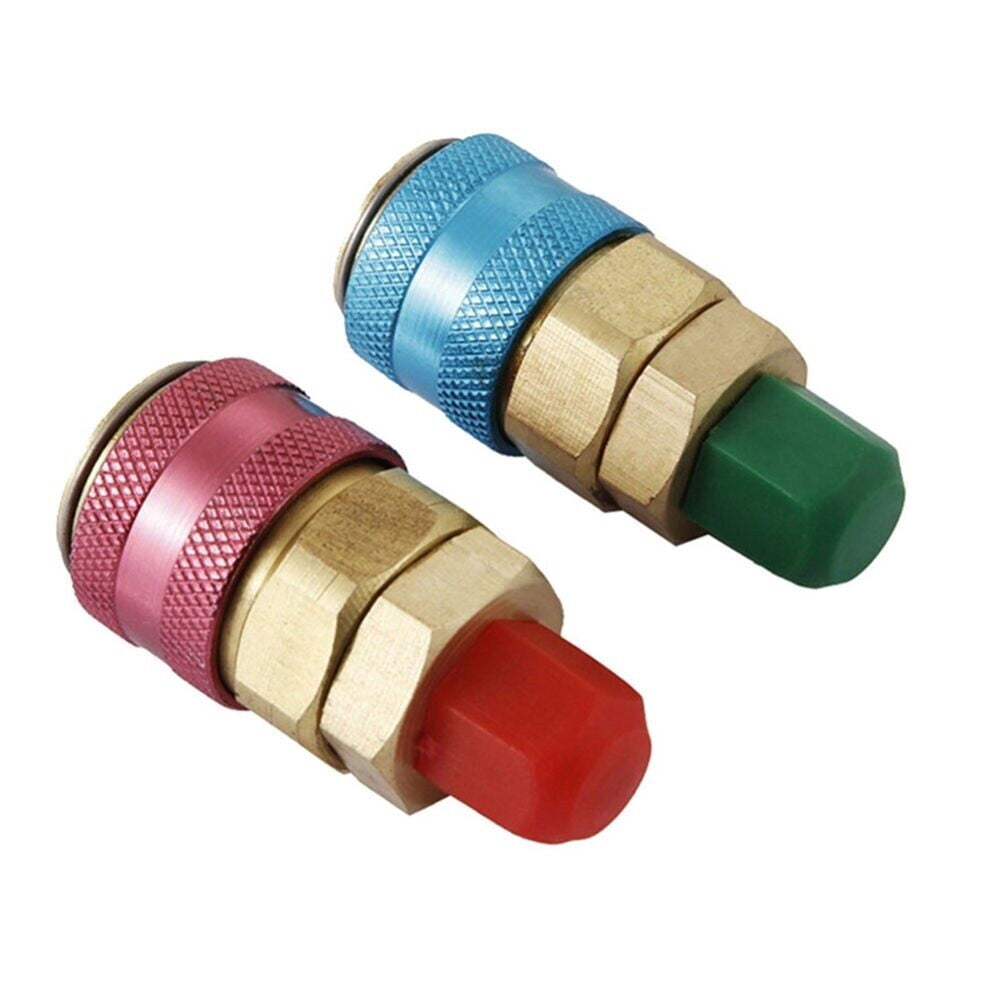 Quick Coupler Adapter Car High & Low Side HVAC SAE Male Flare Fitting A ...