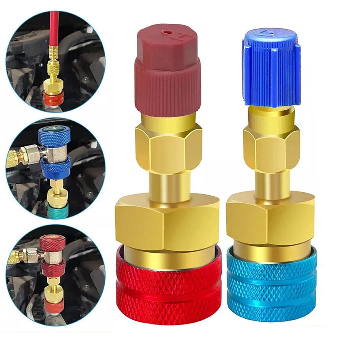 Quick Couplers Adapters & AC Hose Fitting Connectors for R1234YF AC ...