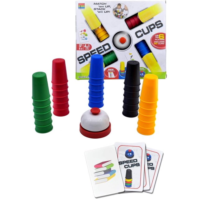 Quick Cups Games for Kids,Classic Speed Cup Game for Parent-Child Interactive Stacking Cups Game ...