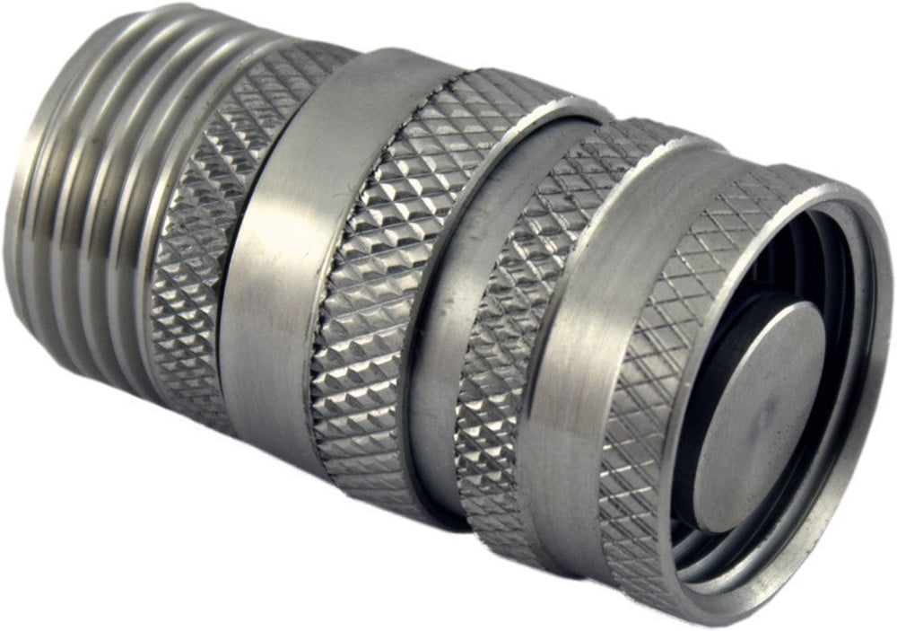 Quick Disconnect Garden Hose Fitting no stop 304 Stainless Steel Male x ...