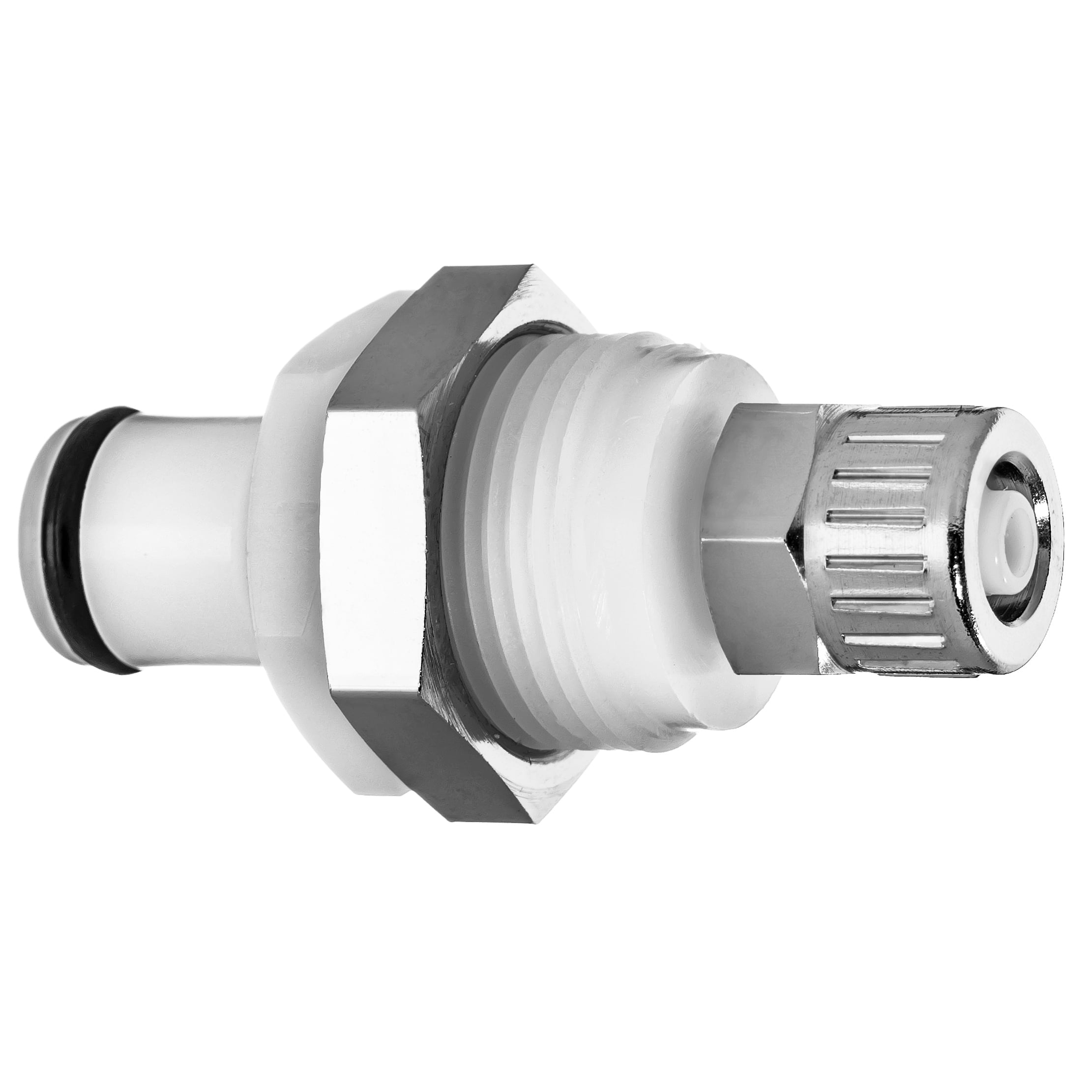 Quick Disconnect Tube Fitting with Auto Shut-Off - Acetal Plastic ...