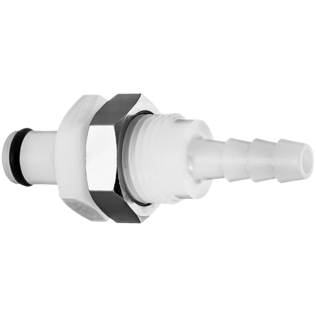 Quick Disconnect Tube Fitting with Auto Shut-Off - Acetal Plastic ...