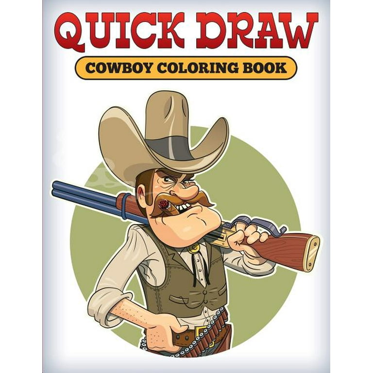 coloring book cowboy hat