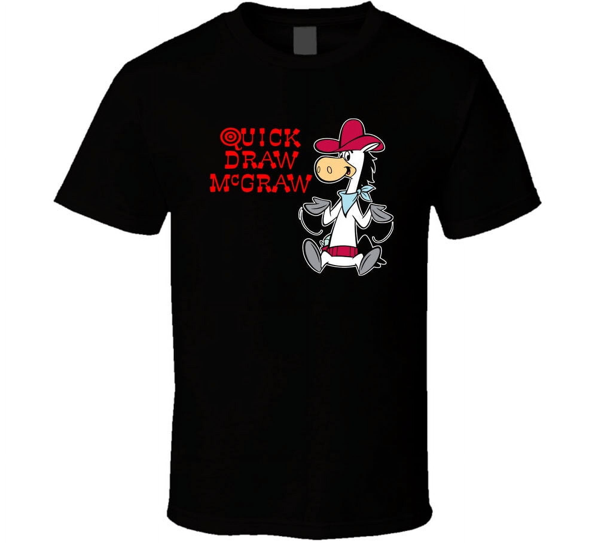 Quick Draw McGraw Hanna Barbera gift logo 2 T-Shirt tee Unisex ...