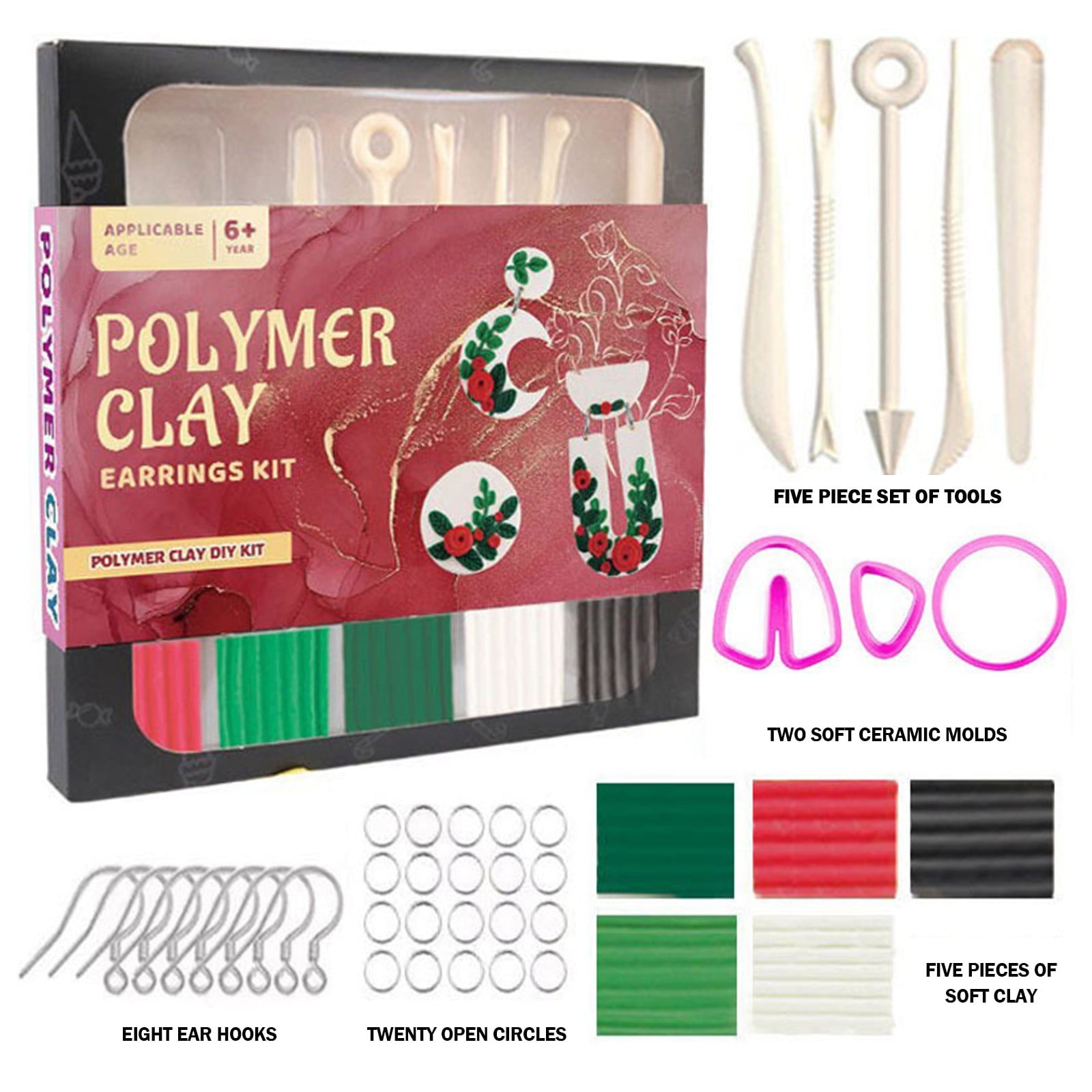 Quick-Dry Air Modeling Clay - Soft & Crack-Free Formula for Detailed ...