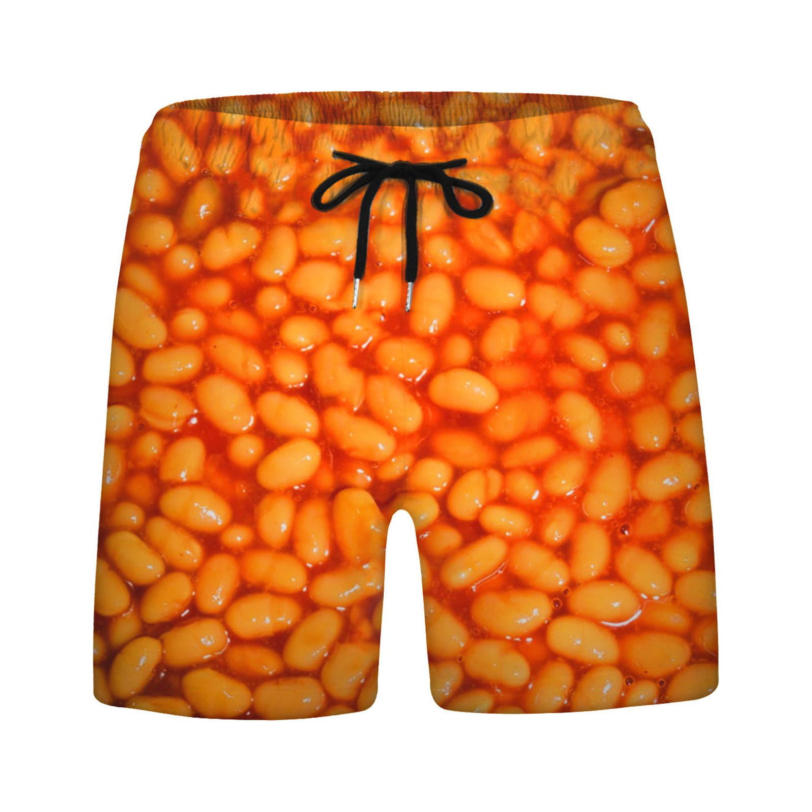 Quick Dry Bathing Suits For Men Realistic Food 3d Printed Summer Swimsuits Beach Funny Shorts