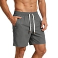 Quick Dry Mens Gym Short Sweatpants Moisture-Wicking Elastic Drawstring ...