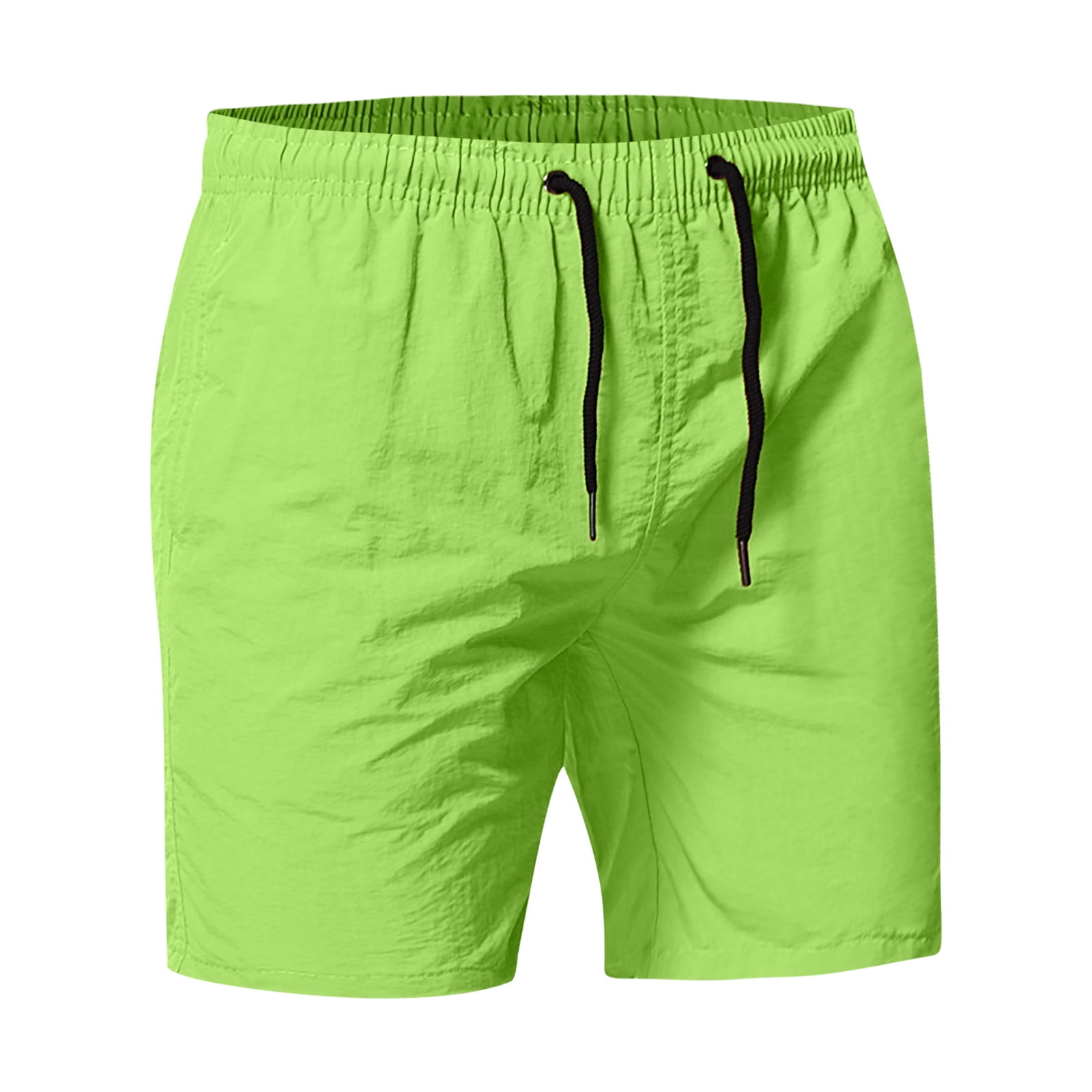 Quick Dry Mens Swimming Trunks Pants Solid Color Sports Swimsuits Beach ...