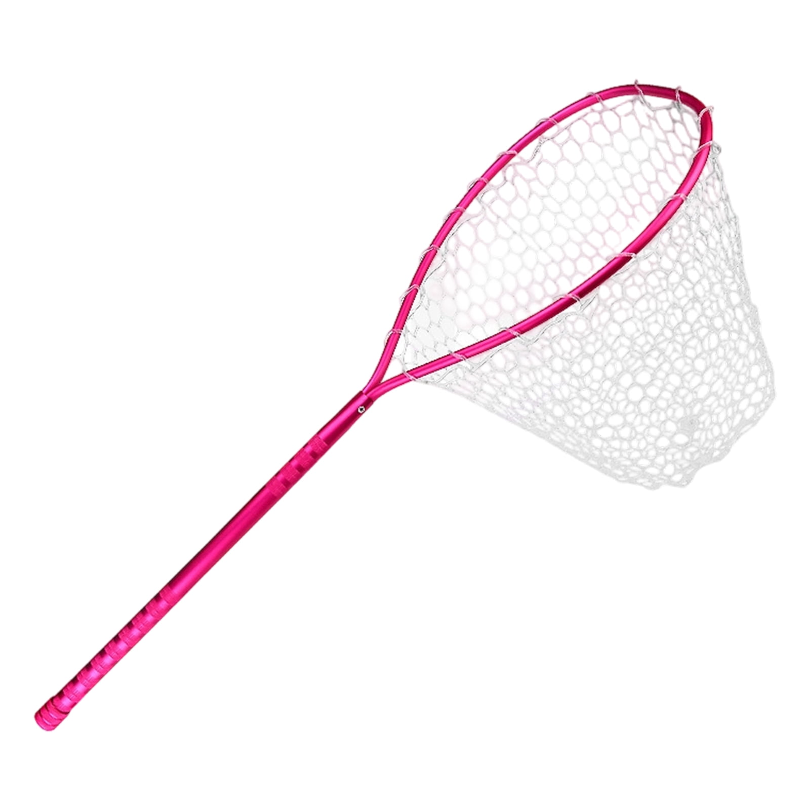 Quick Dry PVC Meshes Metal Frame Landing Net For Stream Fishes Curved ...