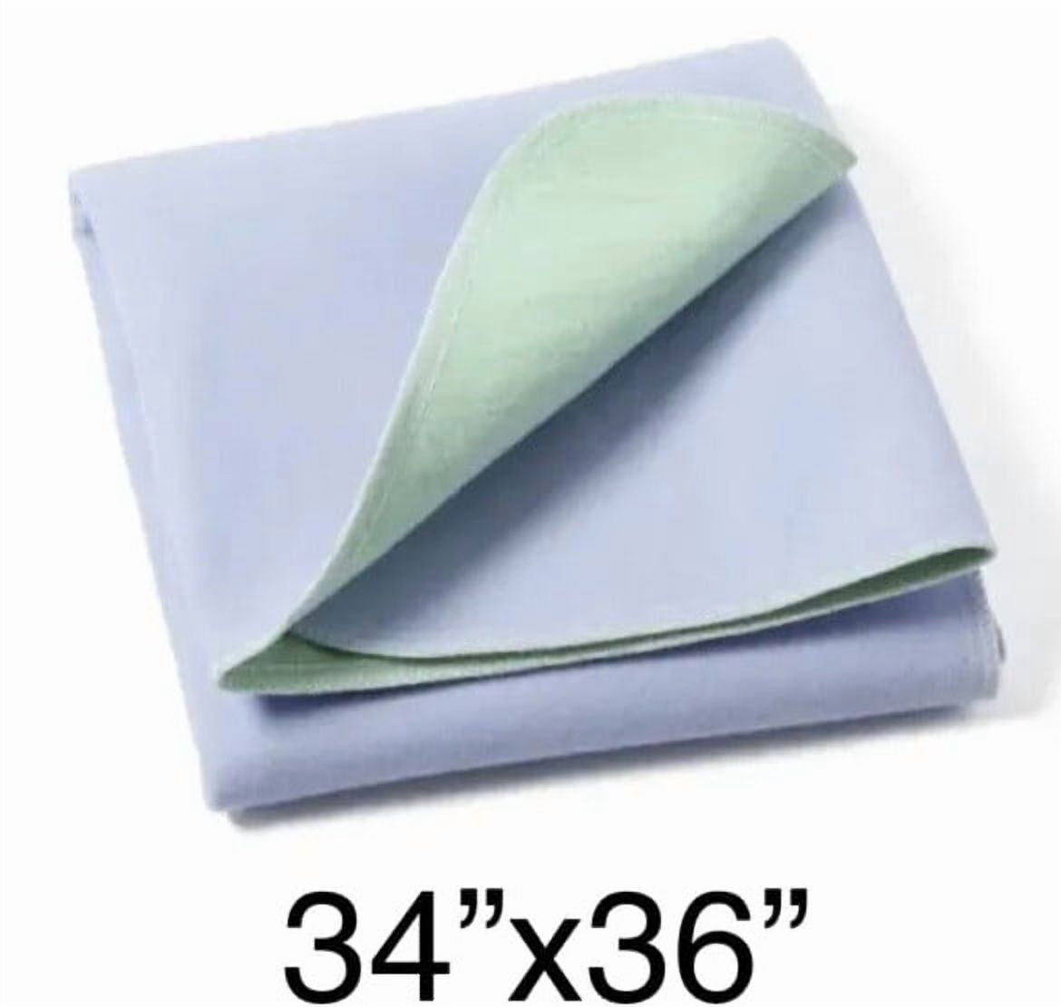 Quick-Dry Washable Fabric Reusable Incontinence Bed Under Pad 34x36 ...