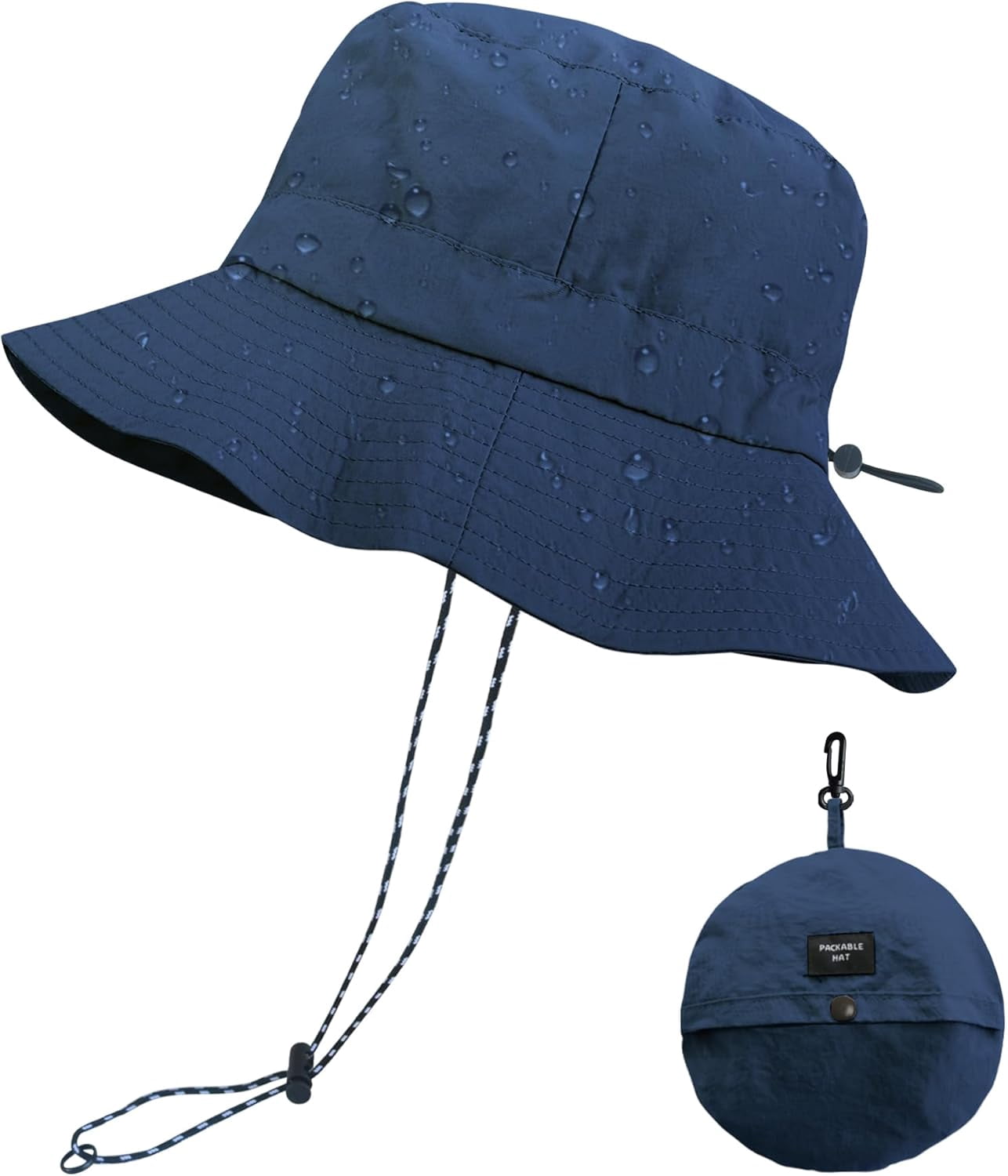 Quick Dry Waterproof Packable Bucket Hat for Women Men Outdoor Sun Hats ...