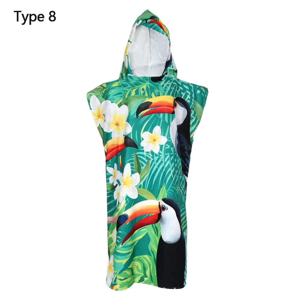 Quick-Dry Women Men Fashion Summer Dress Bathrobe Unisex Surf Poncho ...