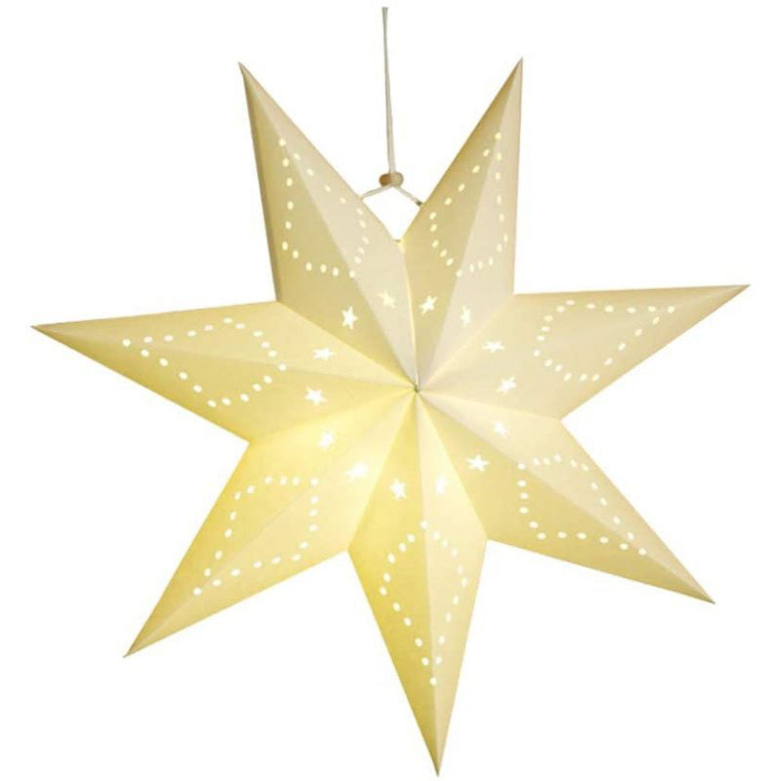 Quick And Easy Assembly Elegant White Paper Star Light, Handmade Eco ...