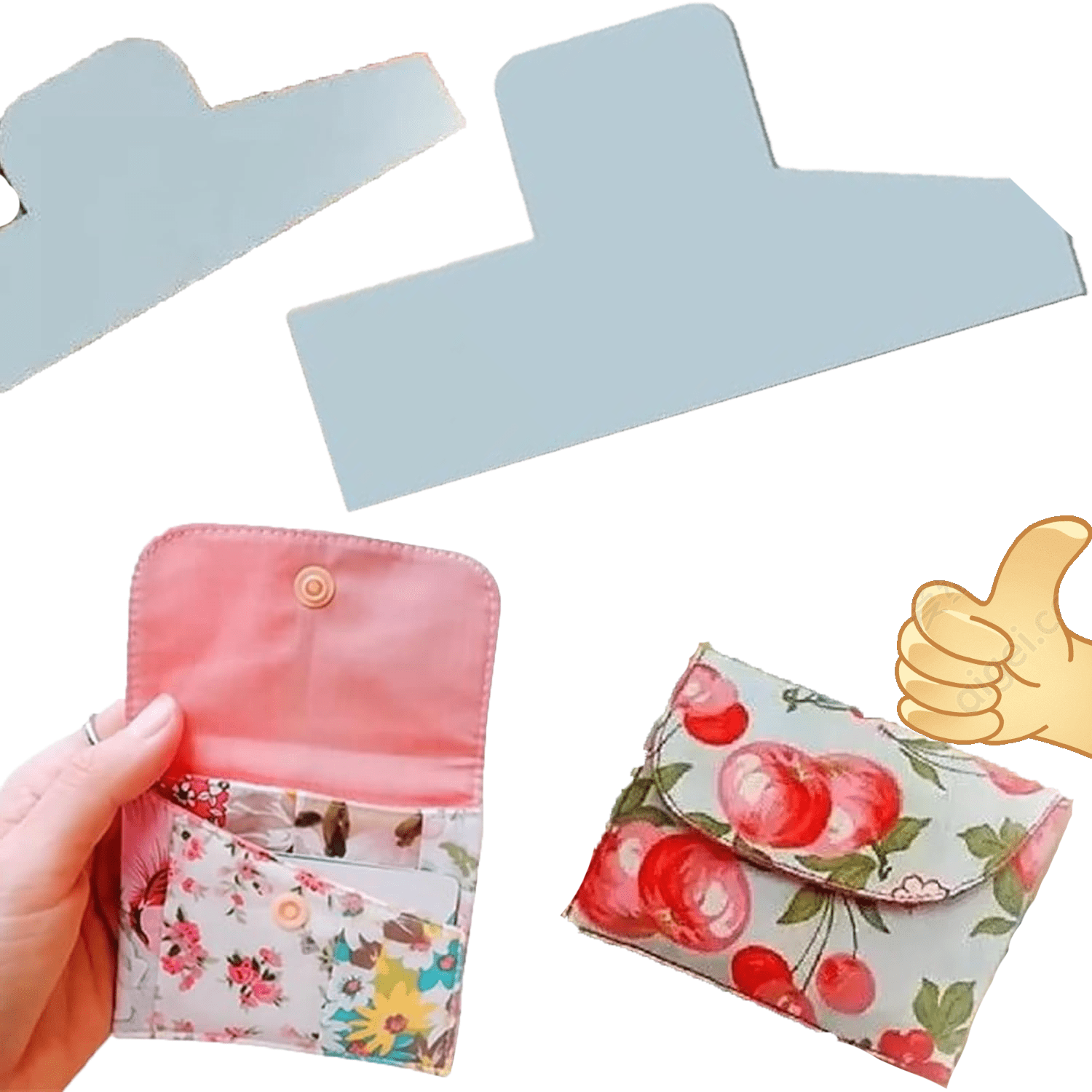 Quick and Easy Pouch Template-Tutorial Included, Purses Pocket Handmade ...