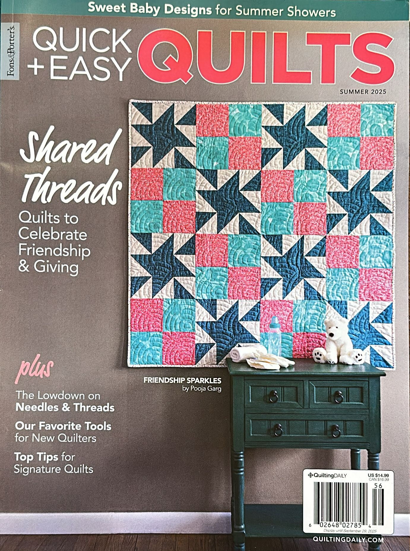 Quick +Easy Quilts Magazine Summer 2025 - Walmart.com