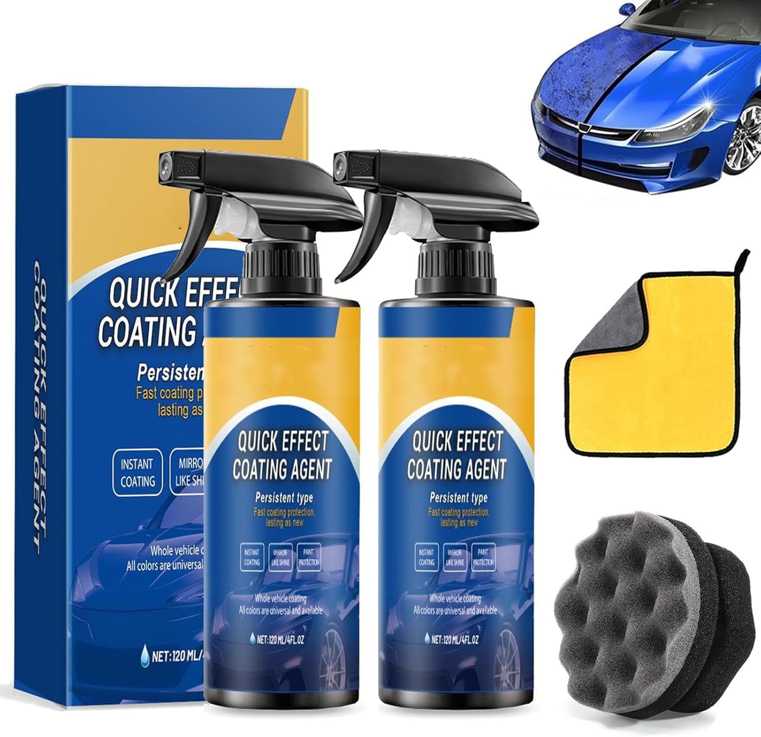 Quick Effect Coating Agent for Car, Waterless Car Quick-acting Coating ...