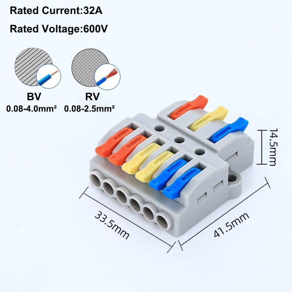 Quick Electrical Cable Splice Small Wiring Connector Universal Compact ...
