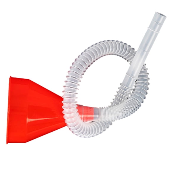 Quick Fill Funnel No-mess Splash Refueling Funnel (Red) Long Flexible ...