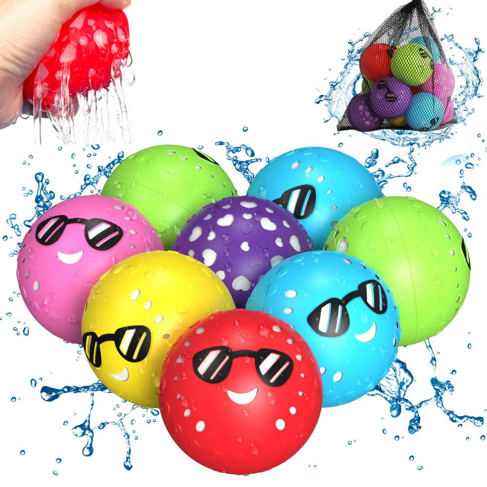 Quick Fill Water Balloons 6-pack Reusable Water Ball Sunglasses Balloon ...