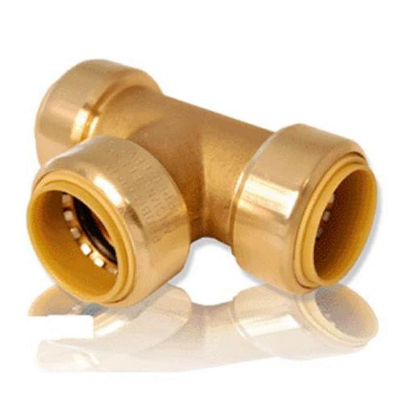 Quick Fitting LF804R Brass Tee - 0.375 x 0.375 x 0.375 in. - Walmart.com