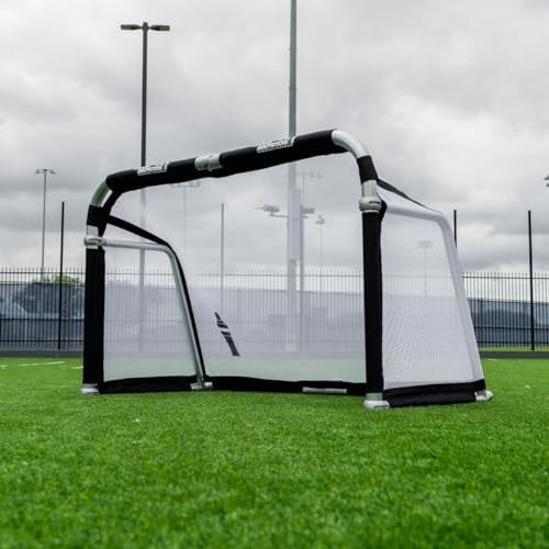 Quick Fold Portable Aluminum Goals - 5' x 3' Size, Competition Soccer ...