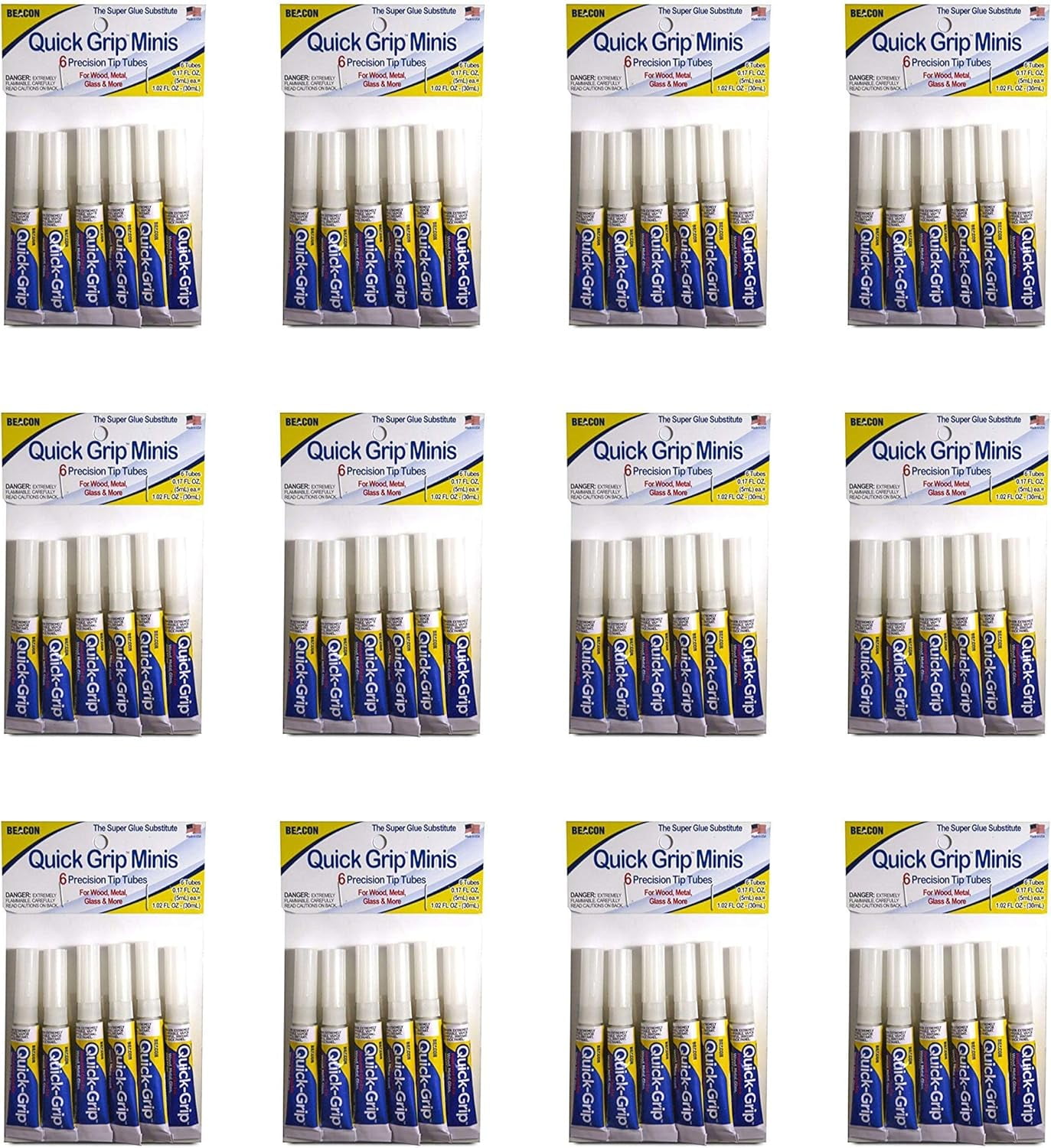 Quick Grip Permanent Adhesive - Fast-Drying, Crystal-Clear & Weather ...