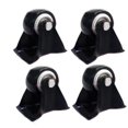 Quick Install Noiseless Casters Strong Steel Frame PU Wheel 50kg ...