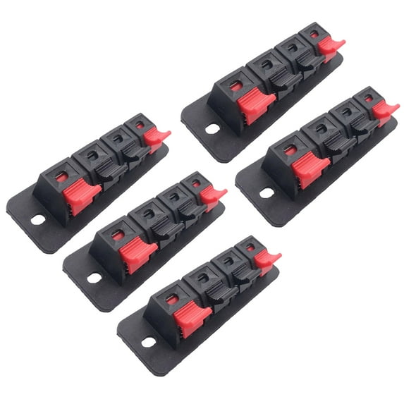 Quick Install Plastic Spring Terminals Clip for Loudspeaker 4Pin ...