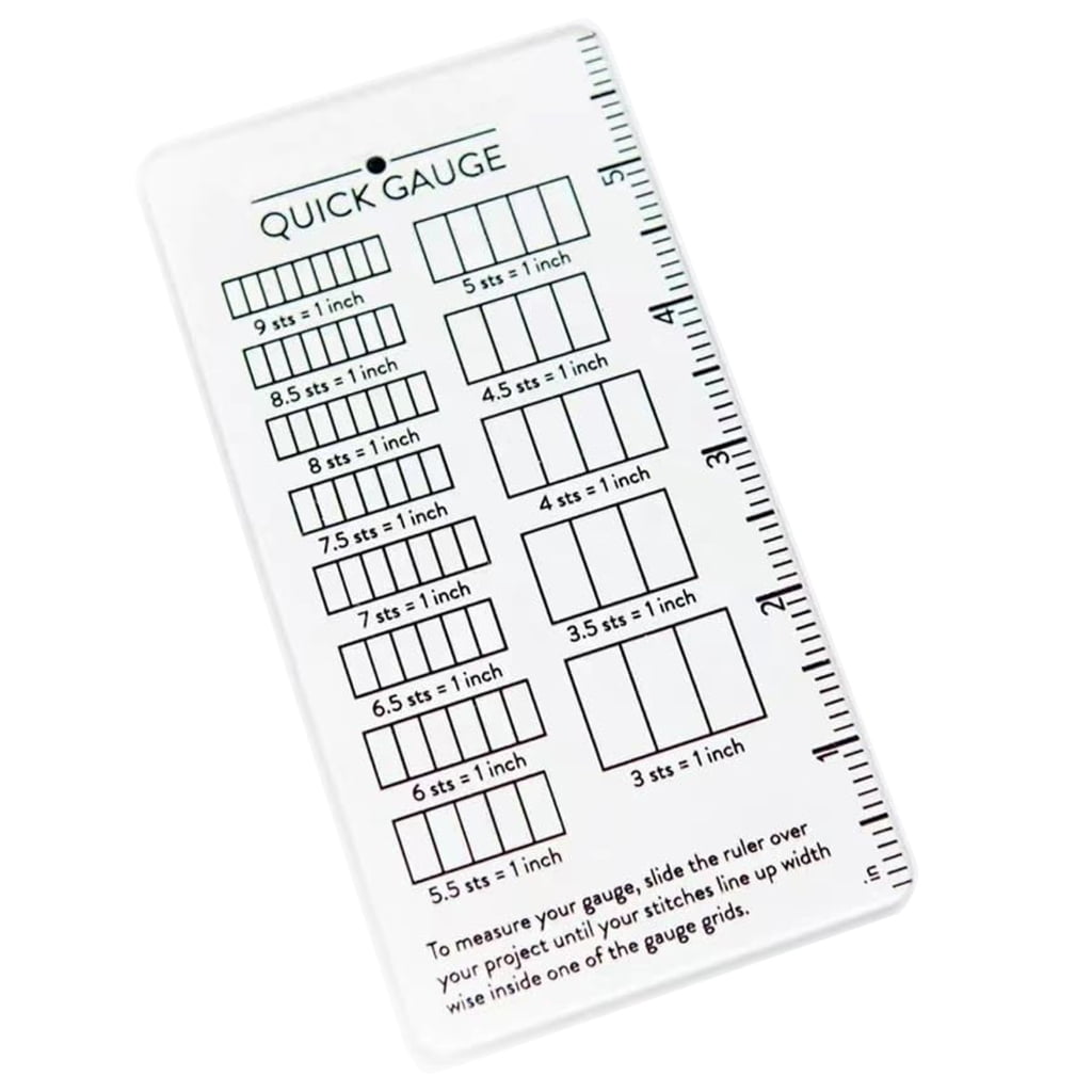Quick Knitting Gauge Ruler For Precise Stitching Measurement Craft ...