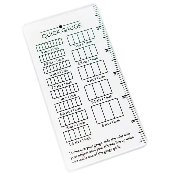 uvwlwu Acrylic Knitting Needle Gauge and Ruler Tool for Accurate ...