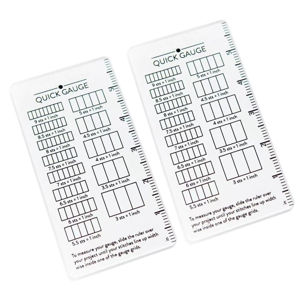 Quick Knitting Gauge Ruler For Precise Stitching Measurement Craft ...