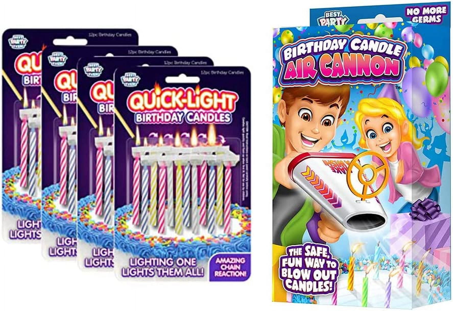 Quick Light Birthday Candles, Amazing Chain Reaction Candles, 4-Pack ...