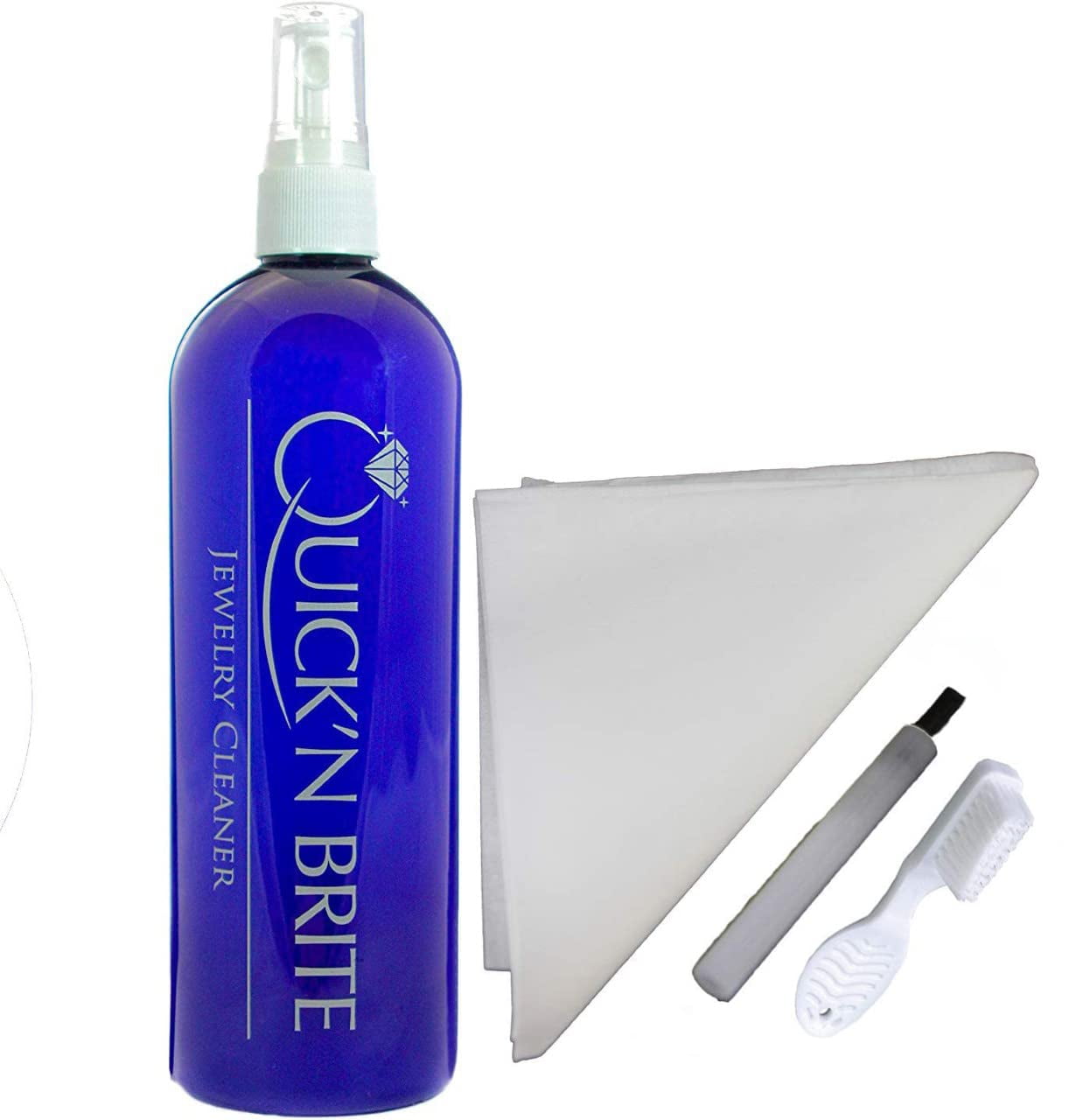 Quick N Brite Gem Delicate Cleaning Kit with Large & Small Brushes, 16 ...