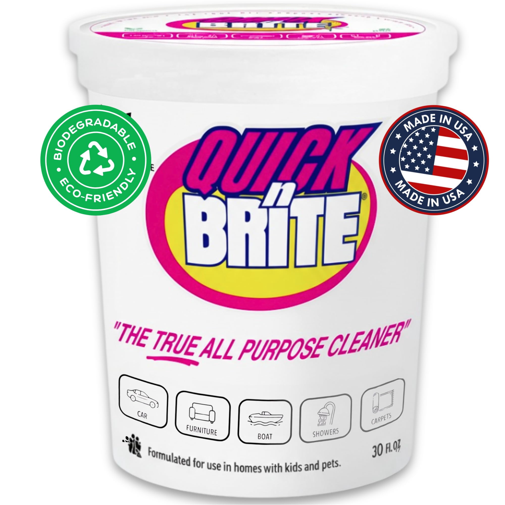 Quick n Brite All Purpose Cleaning Paste, Non-Abrasive, Concentrated ...