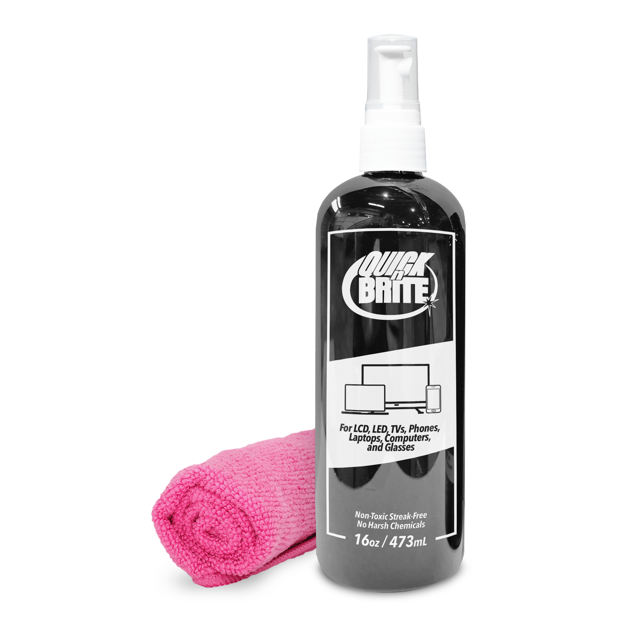 Flawless Screen Cleaner Spray with Microfiber Cleaning Cloth for LCD ...