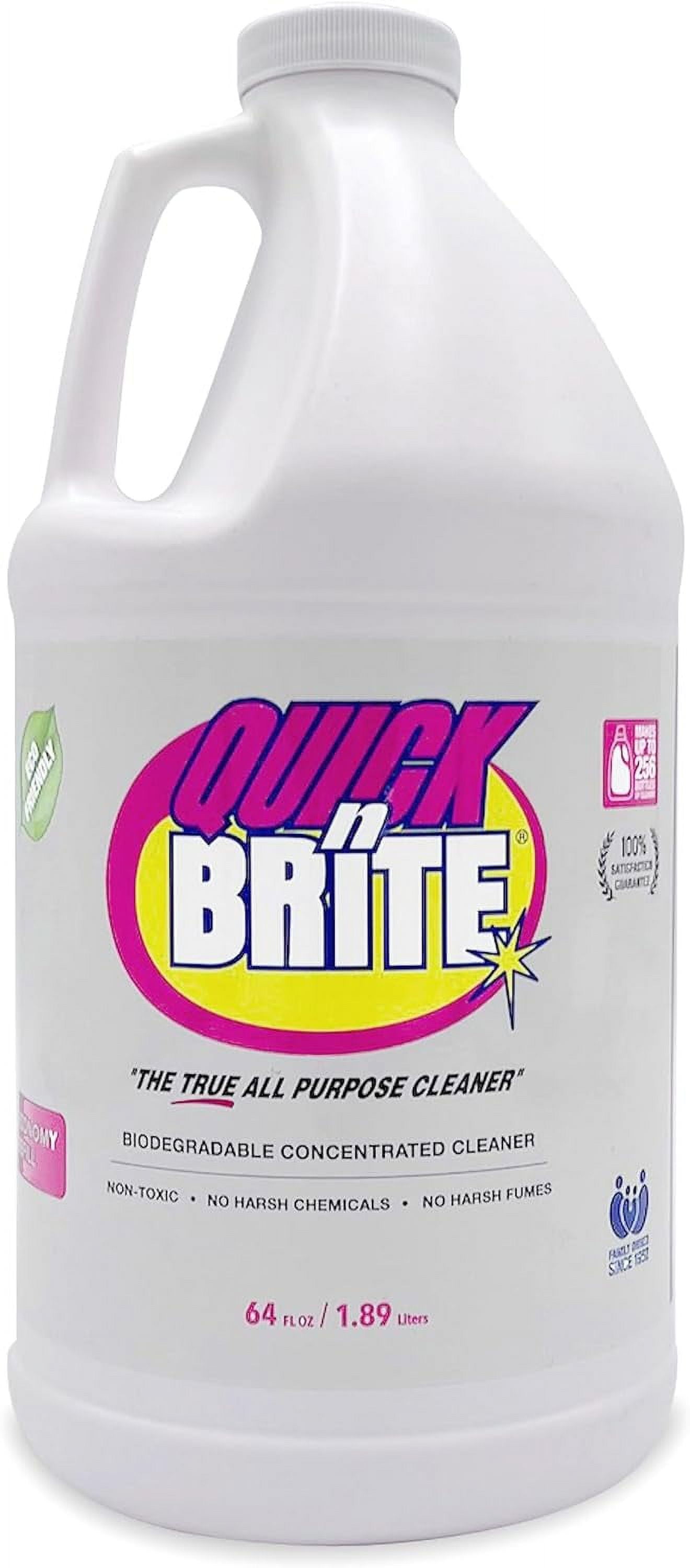 Quick N Brite Super Shot Liquid Cleaner, True All Purpose Cleaner,1 ...