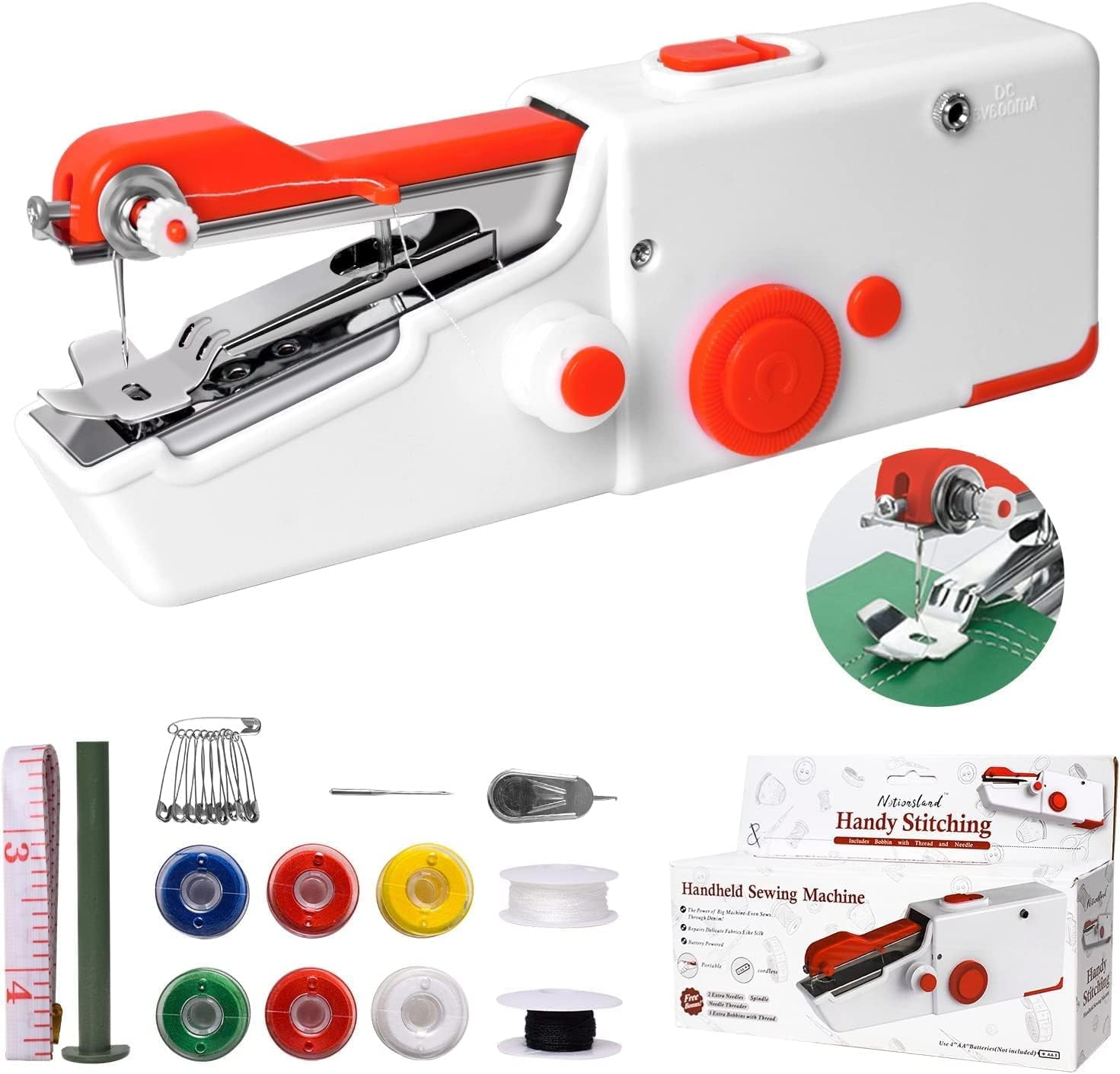 Quick Portable Handheld Sewing Machine, Mini Sew Electric Sewing ...