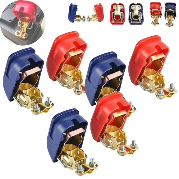 Quick Release Brass Battery Terminal Clamps, Quick Disconnect Battery ...