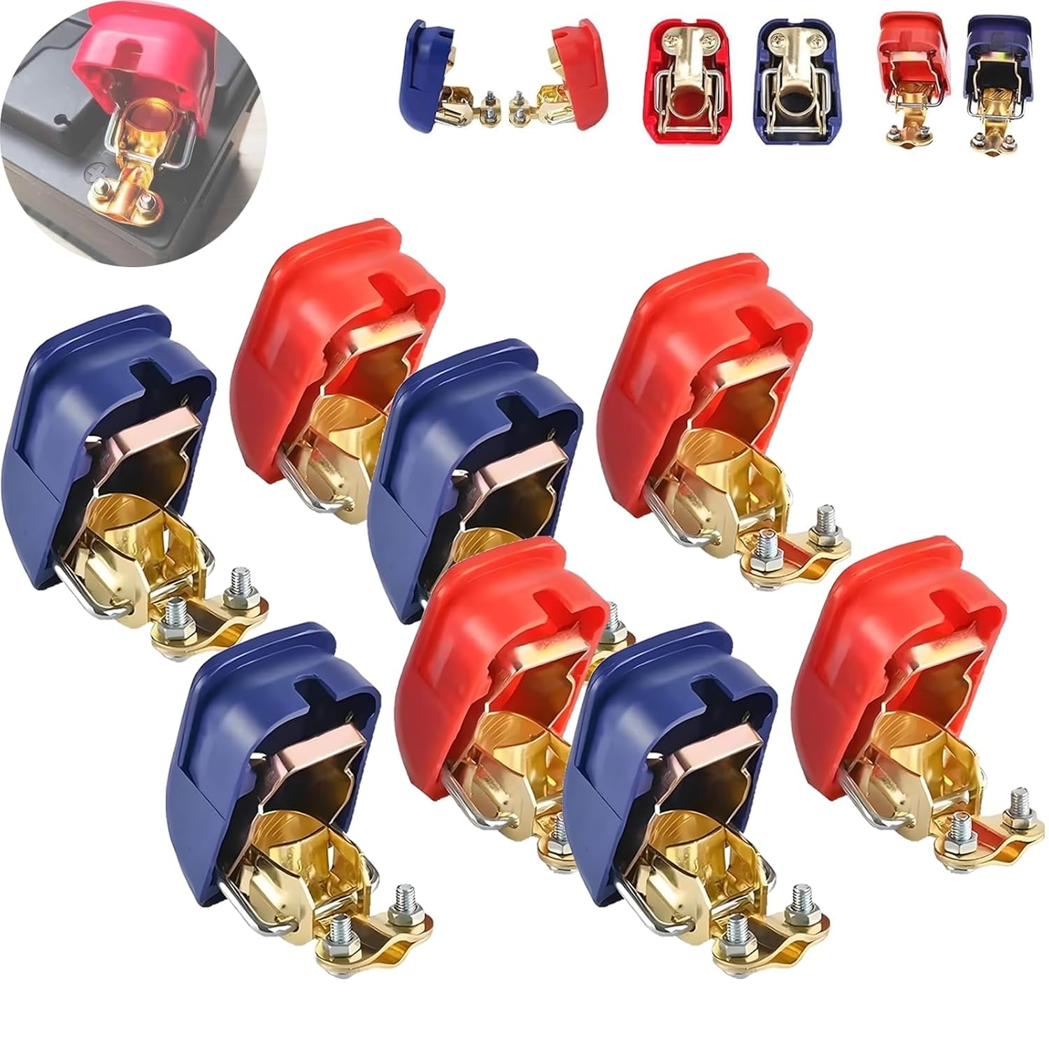 Quick Power Battery Terminal, Smart Copper Battery Clamps, Top Post ...