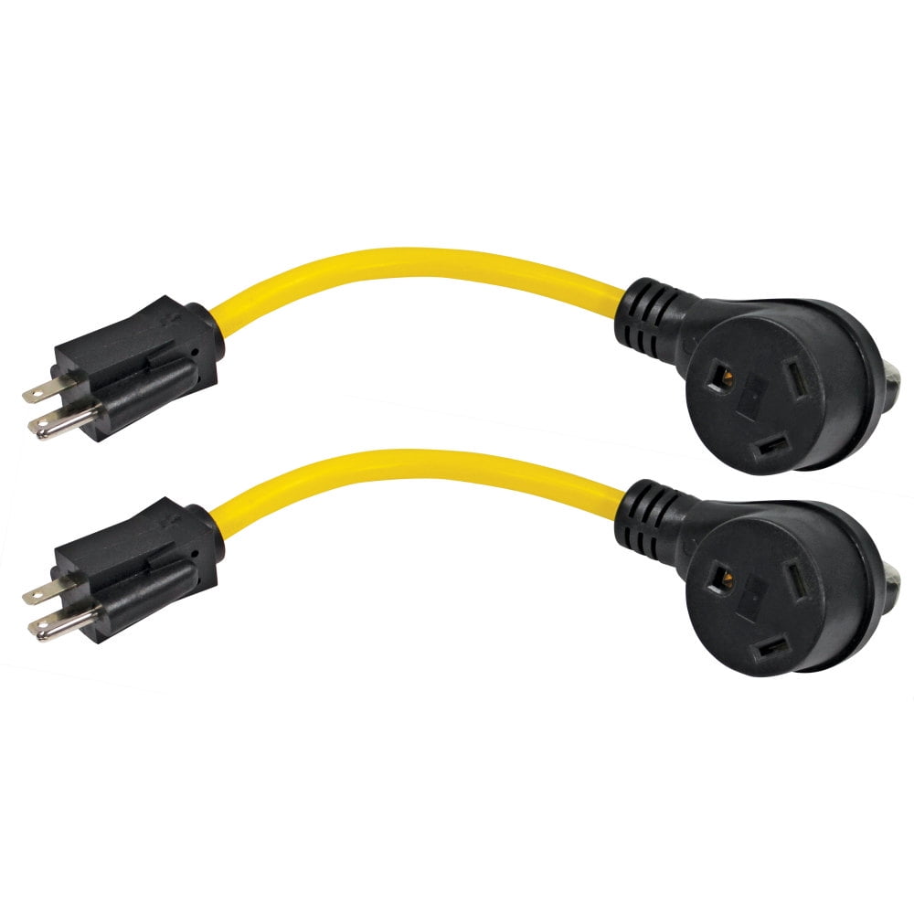 Quick Products QP-15M30F012-2PK RV Adapter Cord - 15A Male to 30A ...